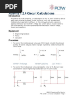 PLTW Engineering Formula Sheets | PDF | Area | Orbit