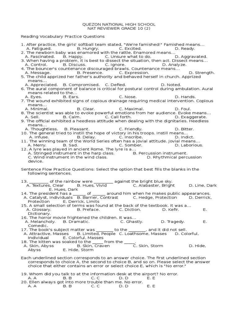 Nat Review 2 | PDF | Verb | Semiotics