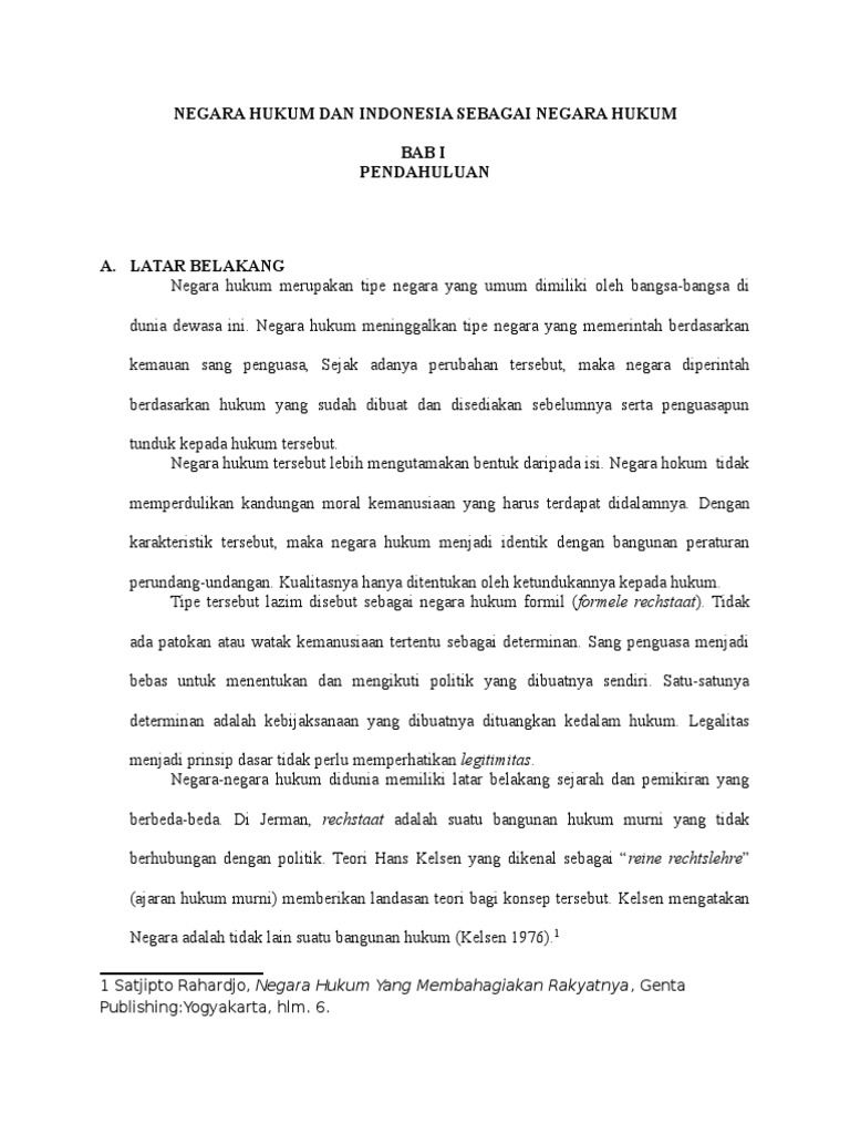Negara Hukum | PDF | Politik | Ilmu Sosial