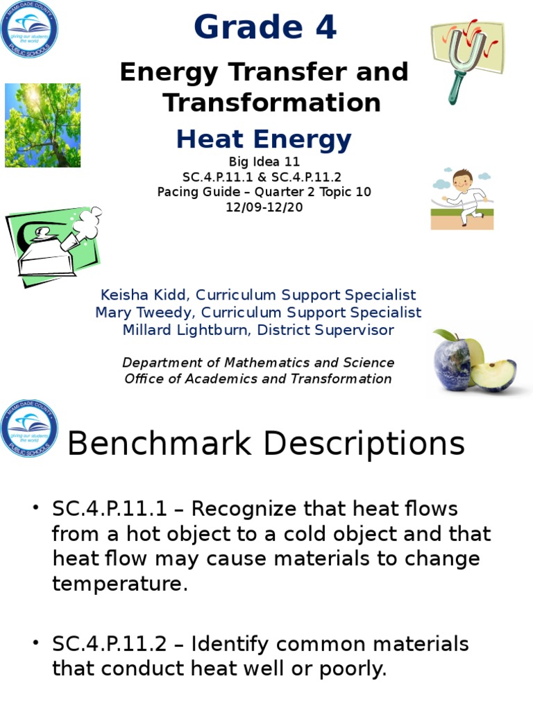 Grade 4 Energy Transfer and Transformation | PDF