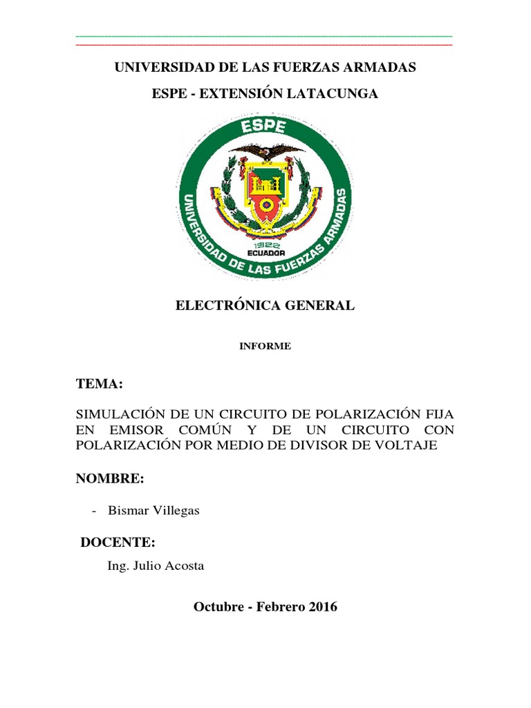 Villegas Bismar Informe Proteus | PDF | Electricidad | Electromagnetismo