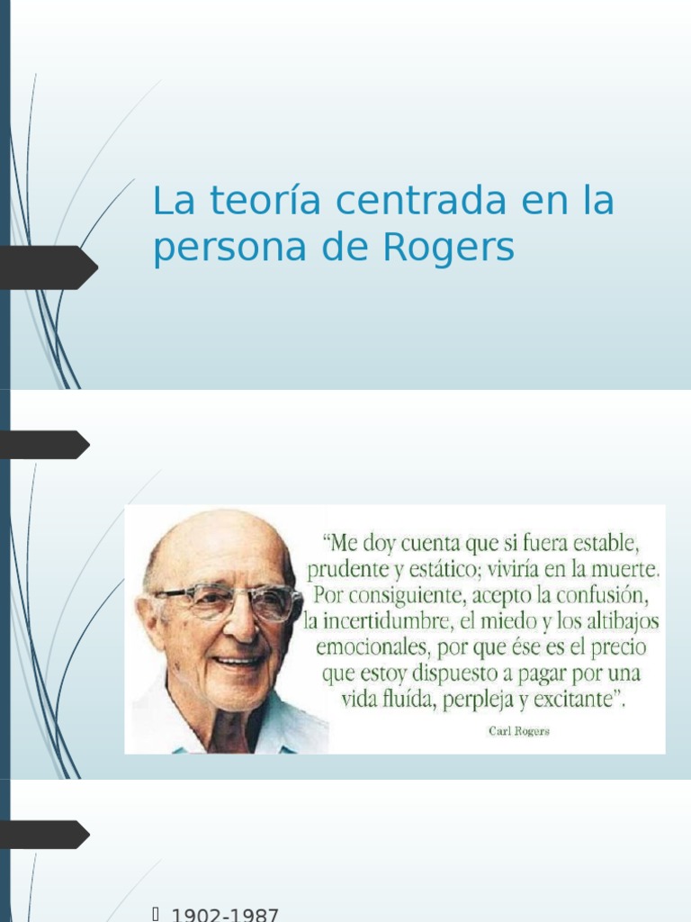 La Teoría Centrada en La Persona de Rogers | PDF | Sicología | Amor