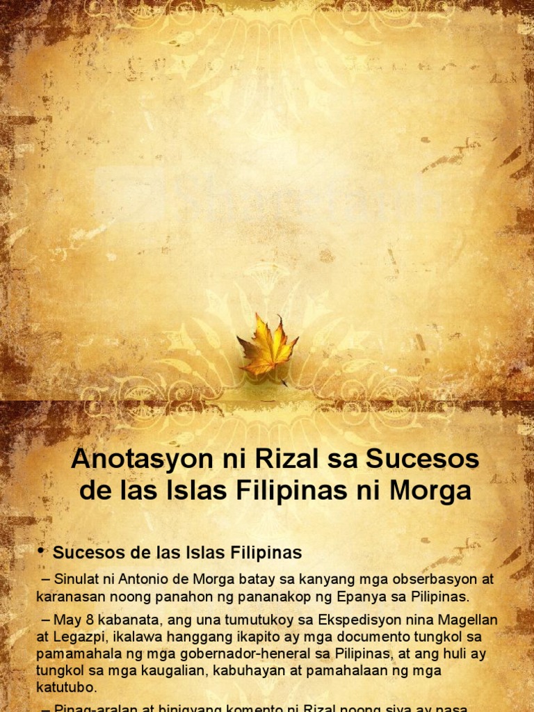 PI 100 Reporting - Rizal's Works. | PDF