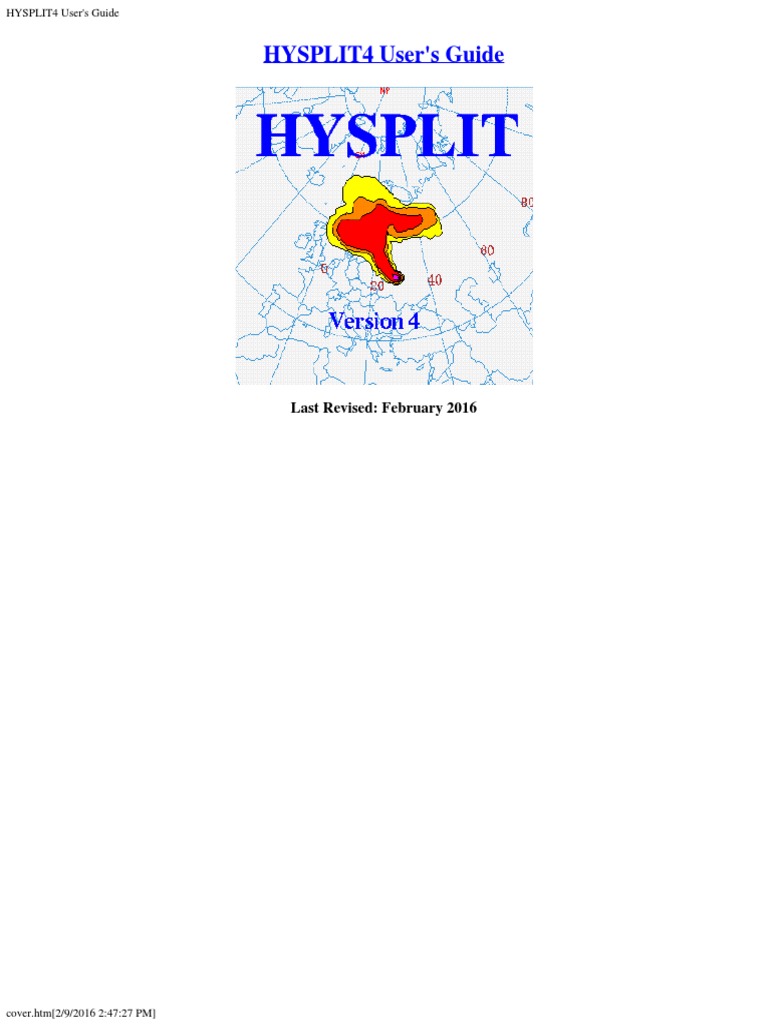 Hysplit User Guide PDF | PDF | File Format | Command Line Interface