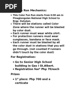 FUN RUN Letter | PDF | Transport