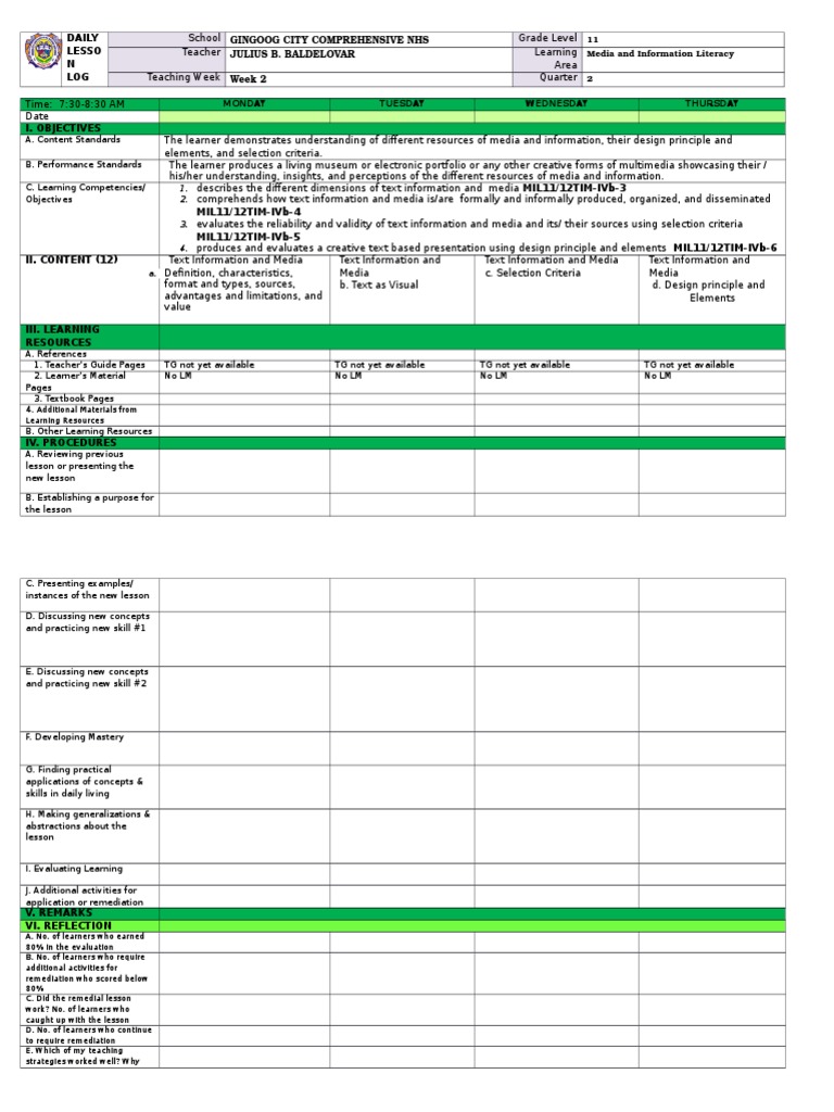DLL MIL 2nd Quarter Week2 | PDF | Information | Epistemology DLL MIL 2nd Quarter Week2 | PDF | Information | Epistemology