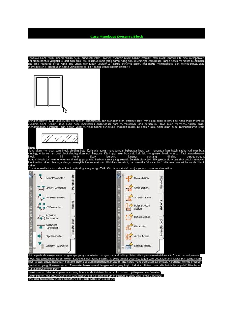 Cara Membuat Dynamic Block di AutoCAD | PDF | Komputer