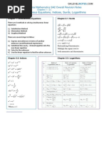Mathematics 0580 Formula Sheet | PDF