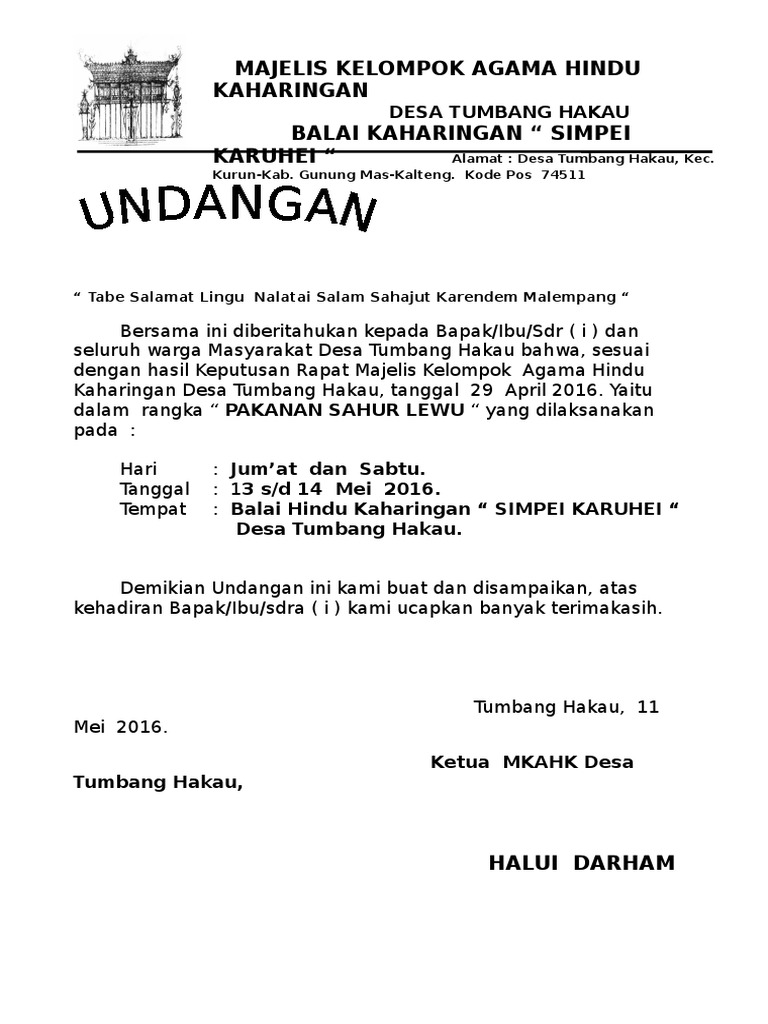 Balai Hindu Kaharingan | PDF