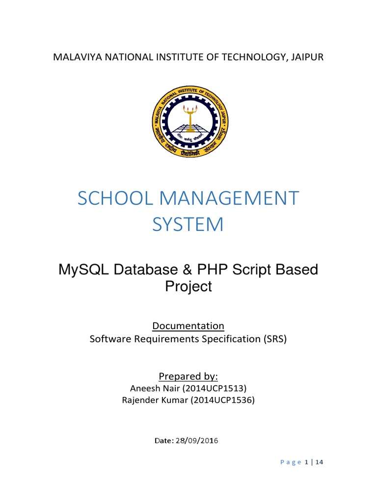 Srs Final | PDF | Php | Databases