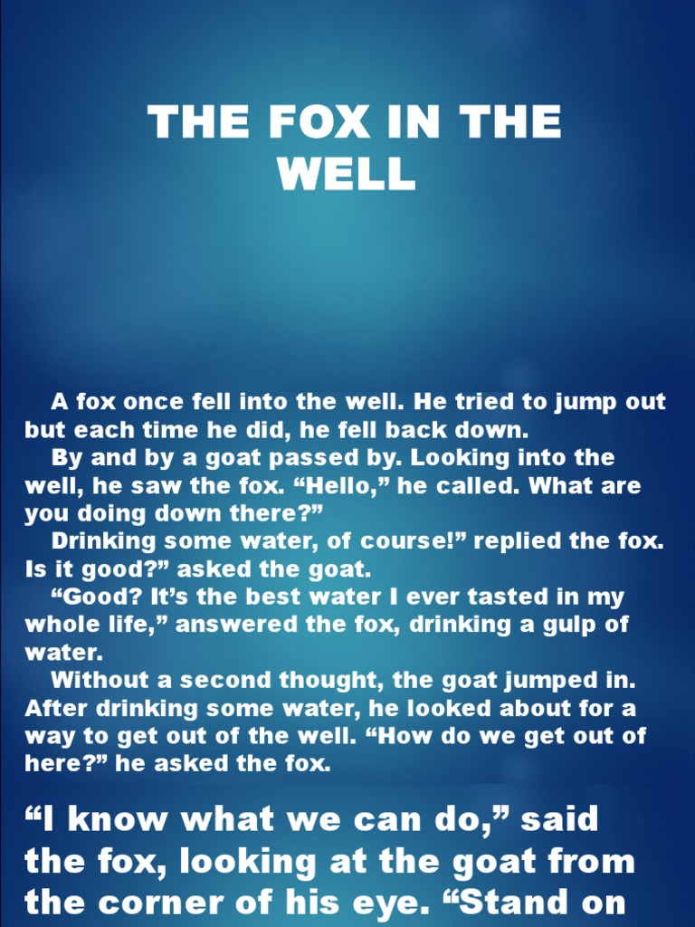 The Fox in The Well | PDF | Cooking, Food & Wine