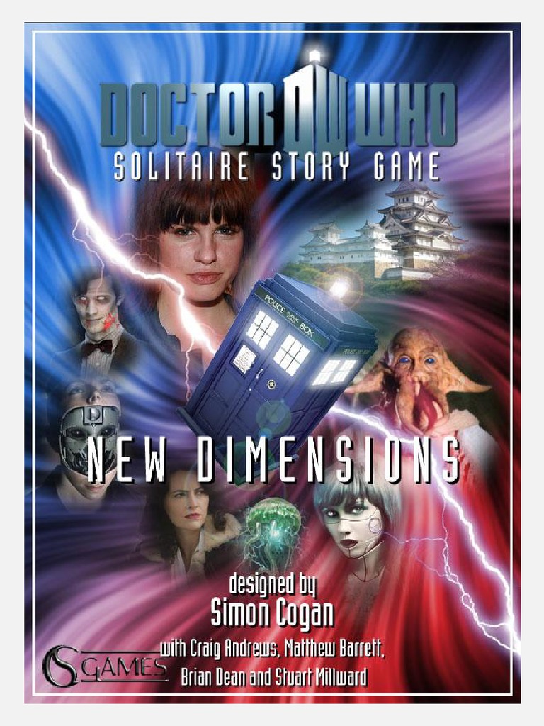Doctor Who Unofficial Solitaire Game, by Simon Cogan: New Dimensions ...