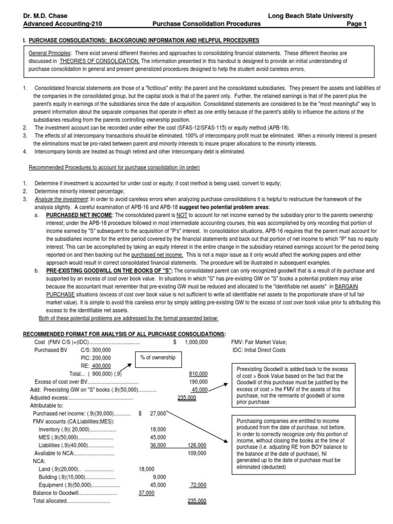400 - 210 Purchase Consolidation Procedures | Download Free PDF ...