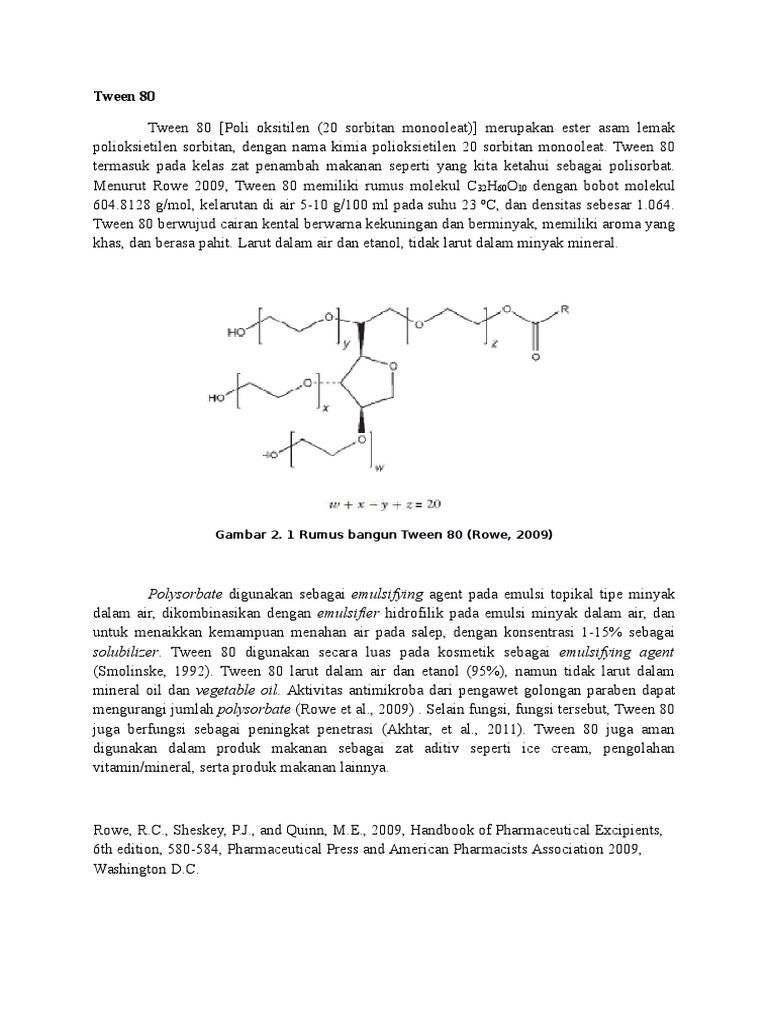 Tween 80 | PDF