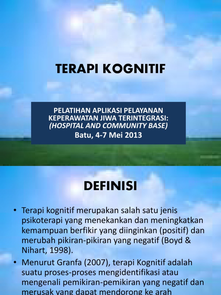 Terapi Kognitif PDF | PDF | Karier & Perkembangan
