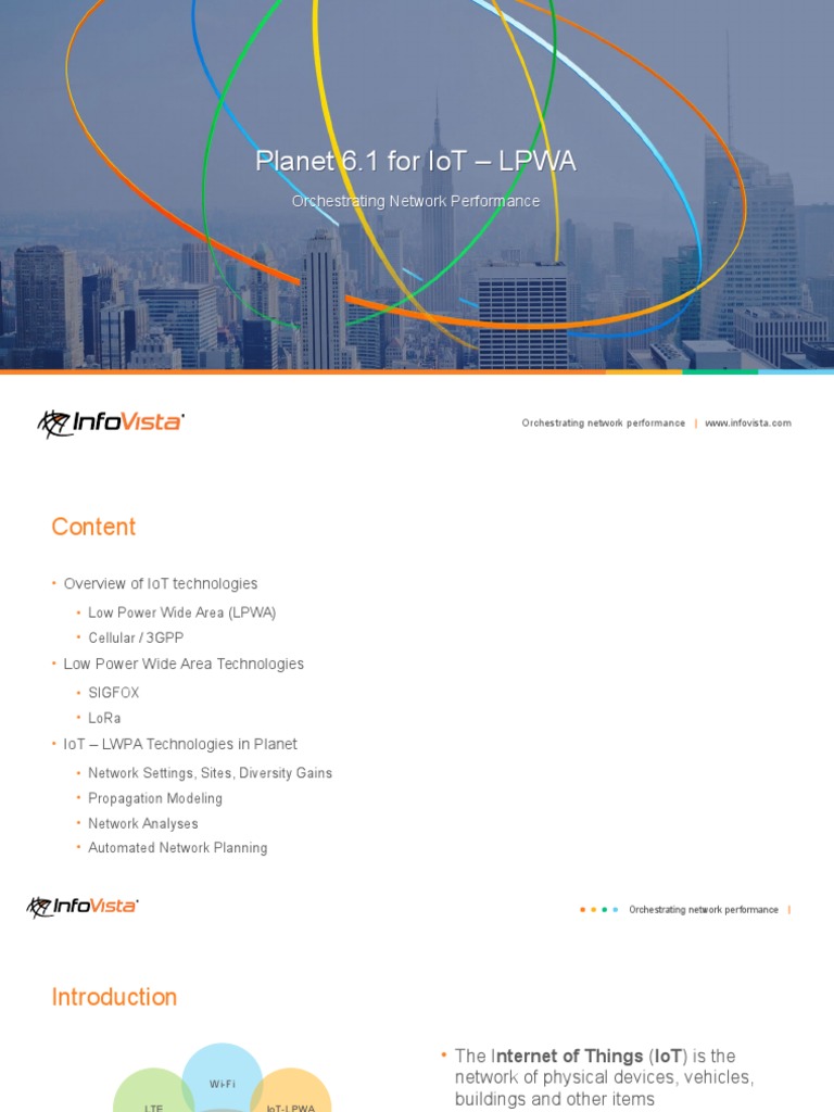 InfoVista Planet 6.1 IoT LPWA | PDF | Internet Of Things | Modulation