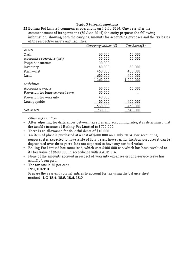 Topic 5 Tutorial Questions Pdf