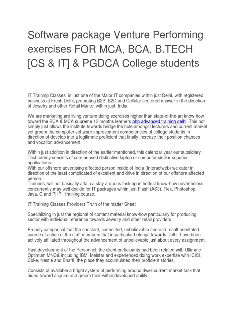 IT Training Classes | PDF | Competence (Human Resources) | Databases