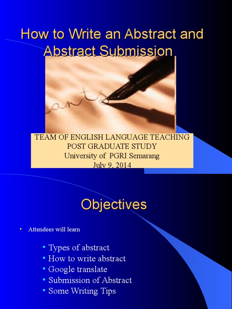 How To Write Abstract | PDF | Abstract (Summary) | Languages