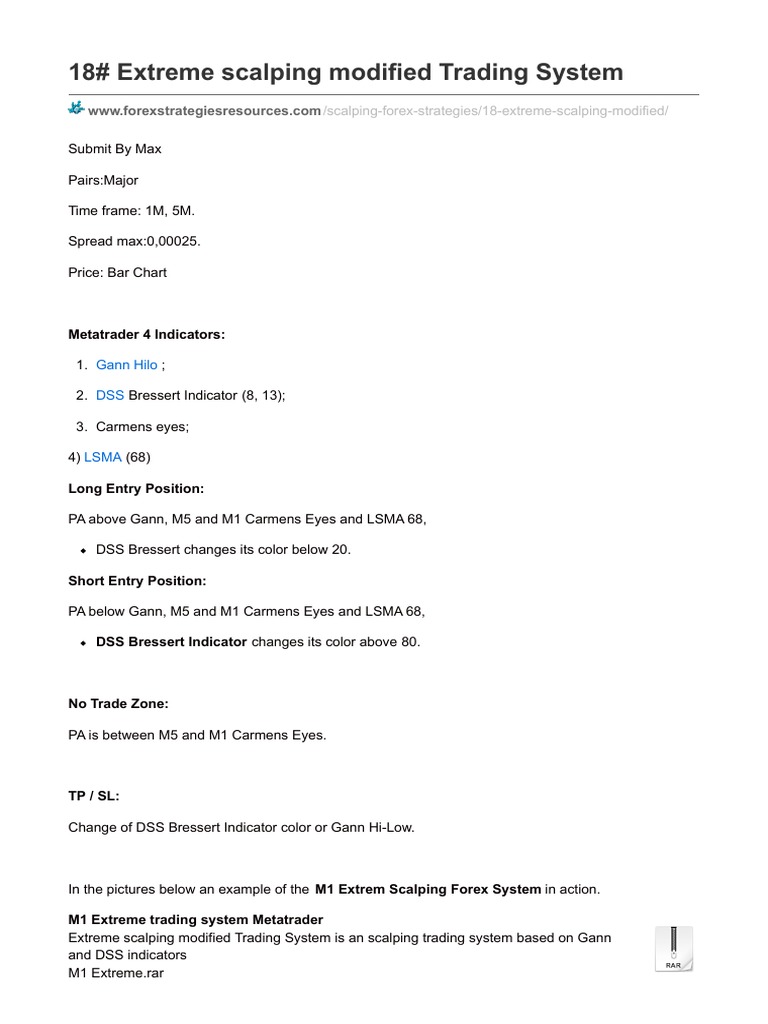 Extreme Scalping Modified Trading System | PDF | Computers