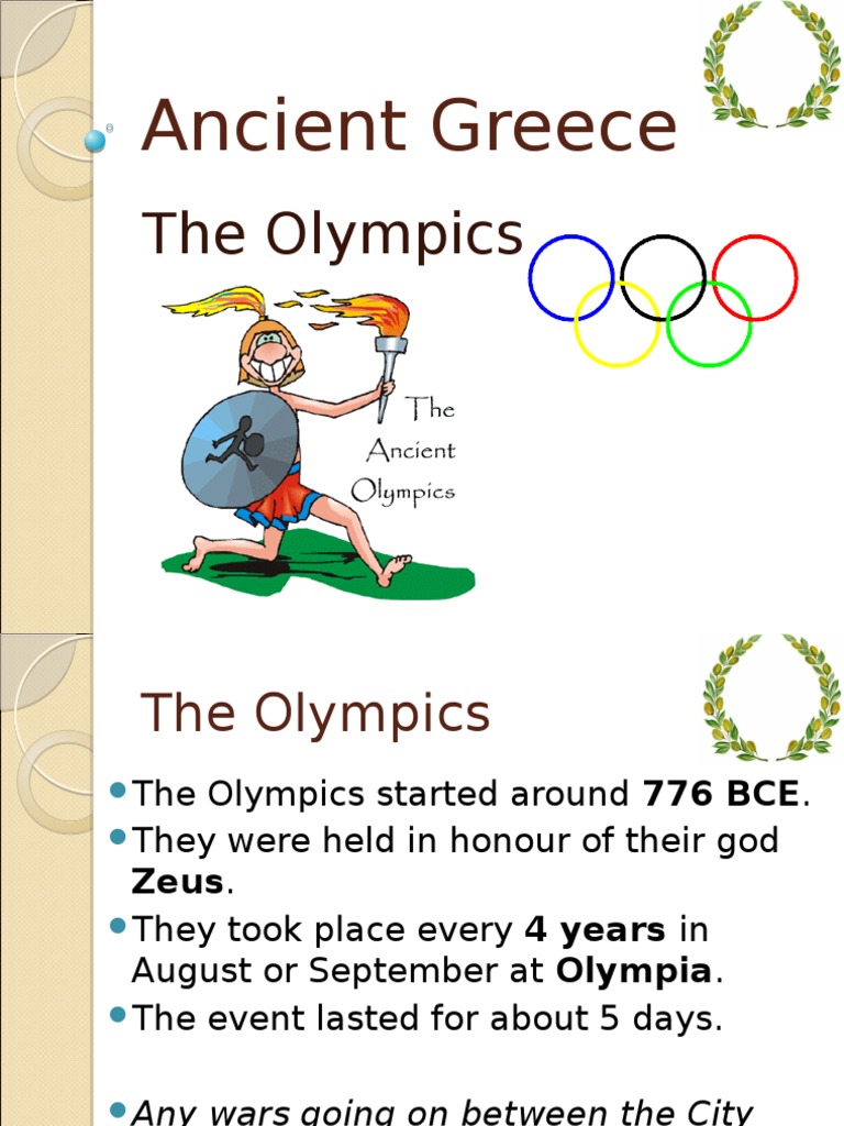 Ancient Greek Olympics | PDF