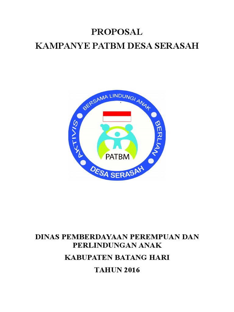Proposal Kampanye Patbm | PDF | Pengembangan Diri