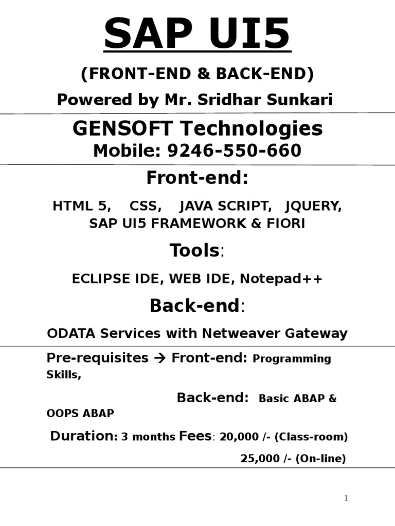 Sap Ui5 Pdf J Query Document Object Model