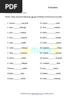 Sawikain at Salawikain Worksheet | PDF