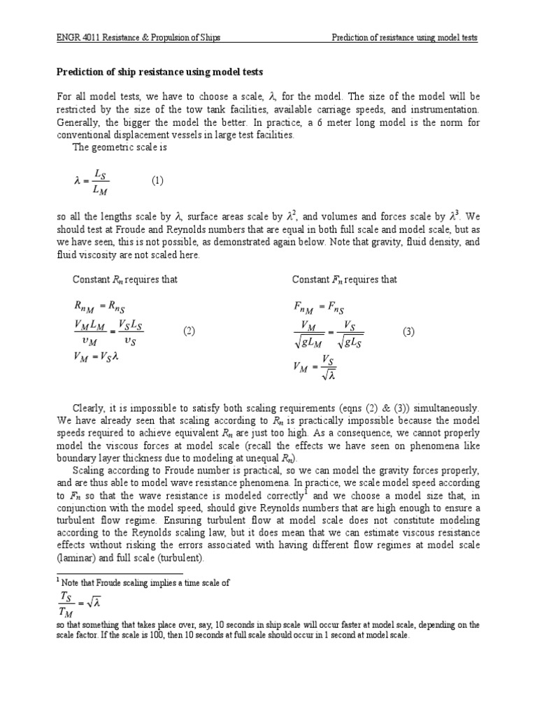 ITTC Calculation Procedures Lab1 | PDF | Turbulence | Reynolds Number