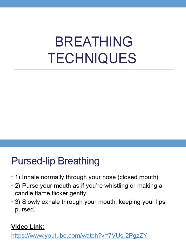 Pursed Lip Breathing Handout