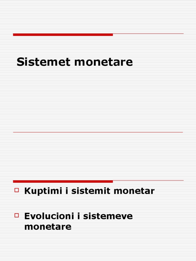 4 Sistemi Monetar | PDF