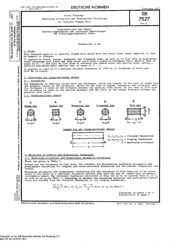 Din 7527-6 | PDF
