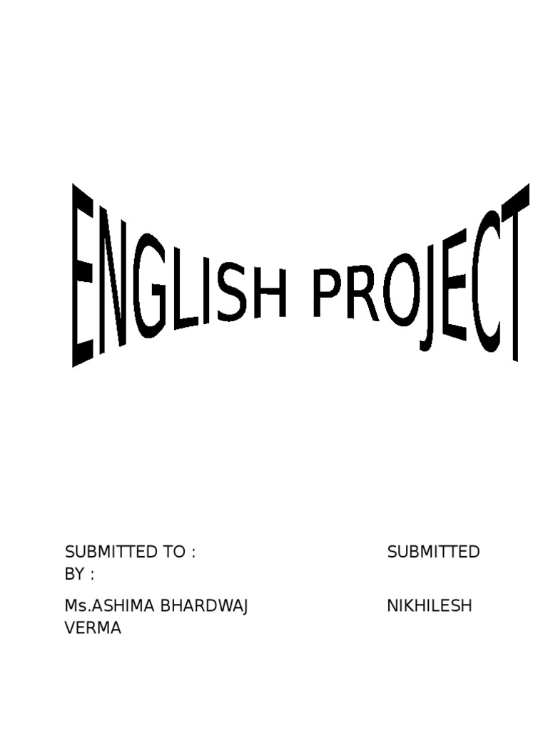 Submitted To: Submitted BY: Ms - Ashima Bhardwaj Nikhilesh Verma | PDF