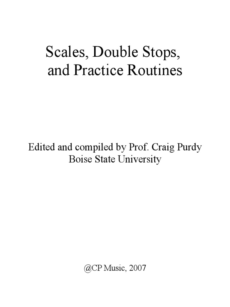 Scale Book | PDF | Violin | Musical Techniques