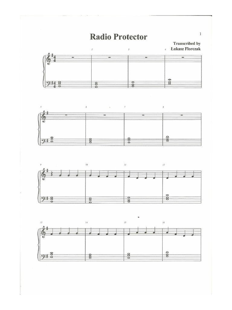 65daysofstatic - Radio Protector Sheet Music | PDF