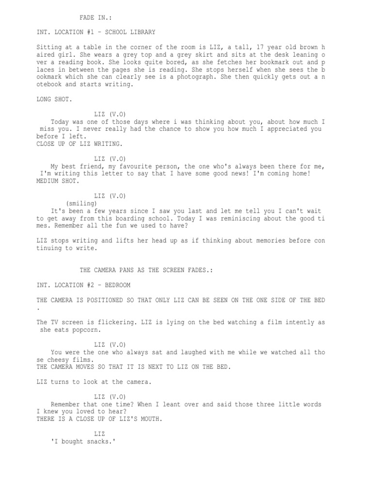 Long Lost Love Script | PDF | Leisure