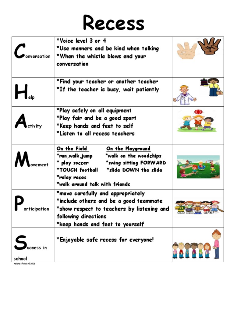 Recess C H A M P S: Onversation | PDF