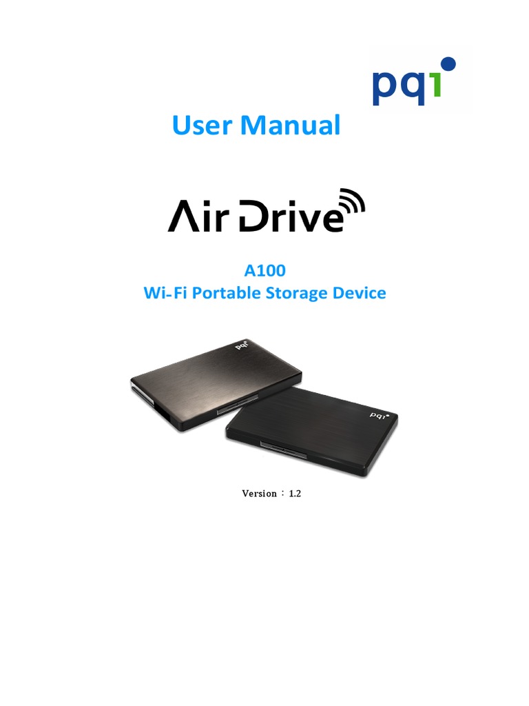 User Manual: A100 Wi Fi Portable Storage Device | PDF | Secure Digital ...