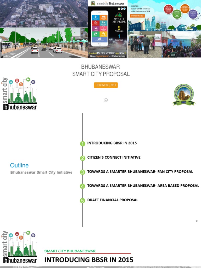Draft Smart Cities Proposal Bhubaneswar1 | PDF | Public Transport | Infrastructure