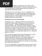 Desert Island Team Building Activity | PDF | Creativity | Critical Thinking