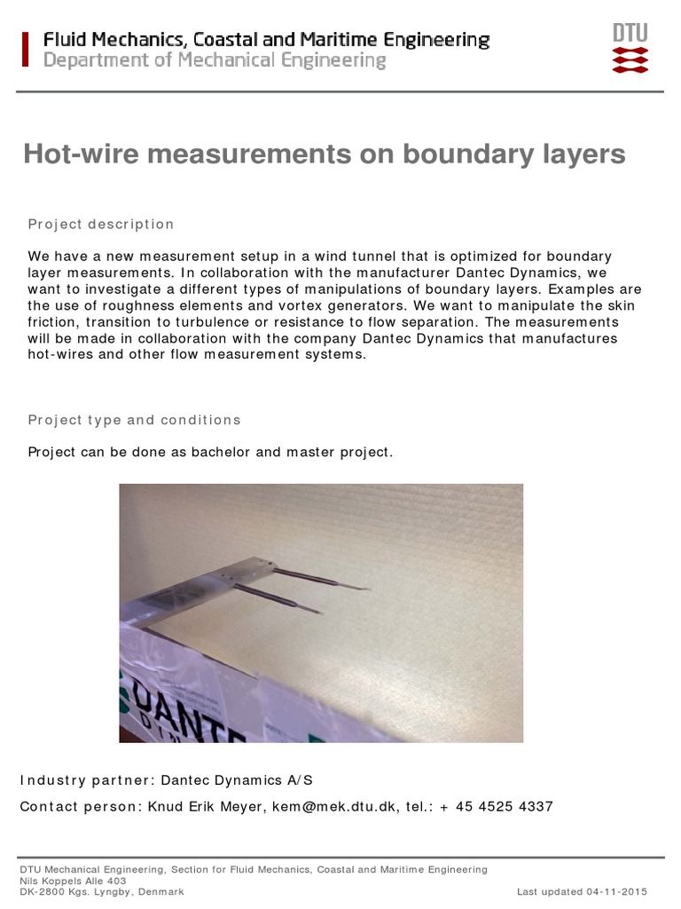 Boundary Layer Hotwire | PDF | Fluid Mechanics | Boundary Layer
