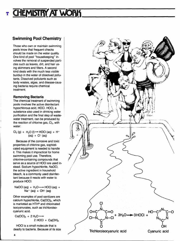 Swimming Pool Chemistry | PDF | Ph | Chlorine