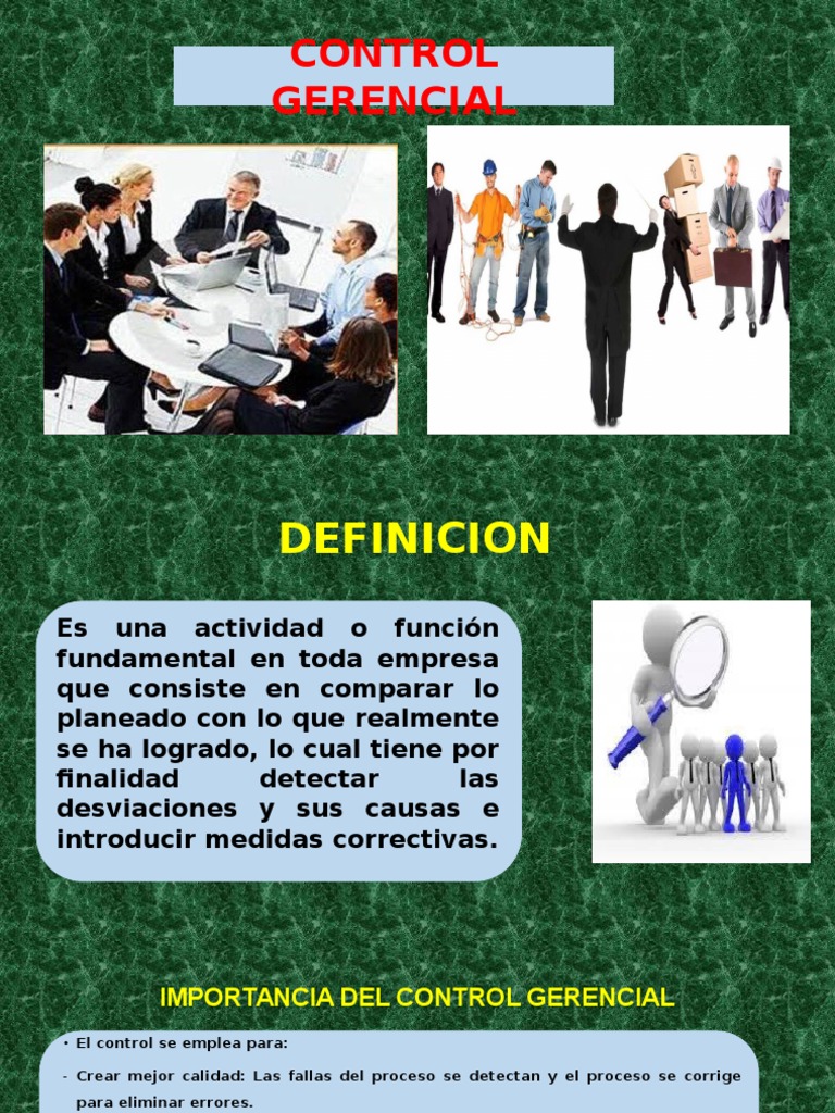 Diap. Control Gerencial | PDF | Calidad (comercial) | Business