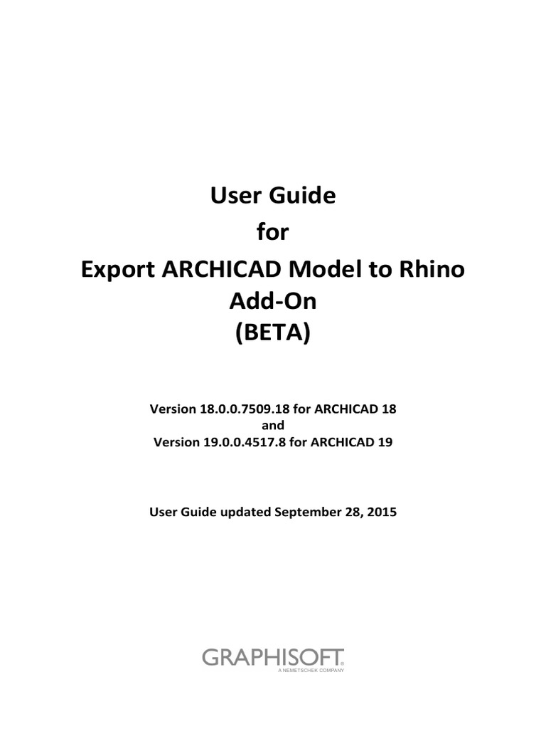 Guia para Exportar de ARCHICAD A Rhino | PDF | 3 D Modeling | Computer File