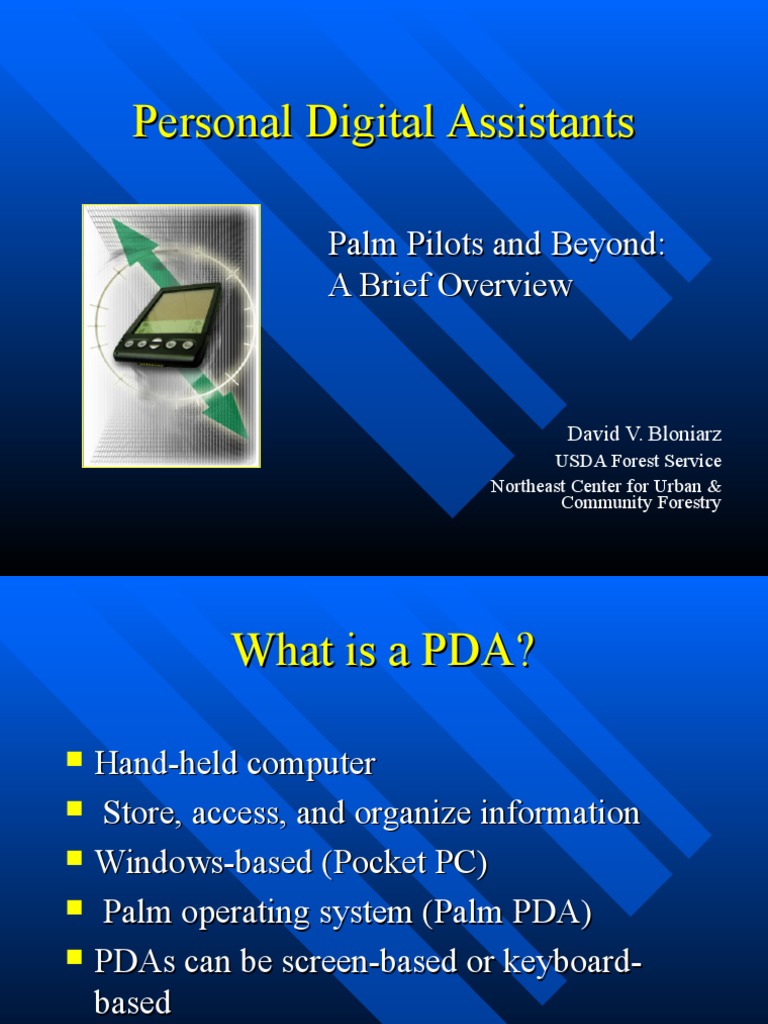 Personal Digital Assistants | PDF