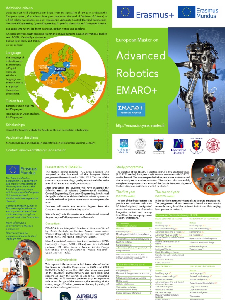 Emaro Flyer | PDF | Robotics | Robot