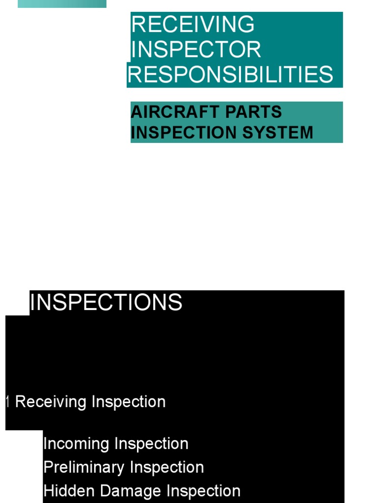 Receiving Inspections Power Point 10-22-16 | Download Free PDF ...