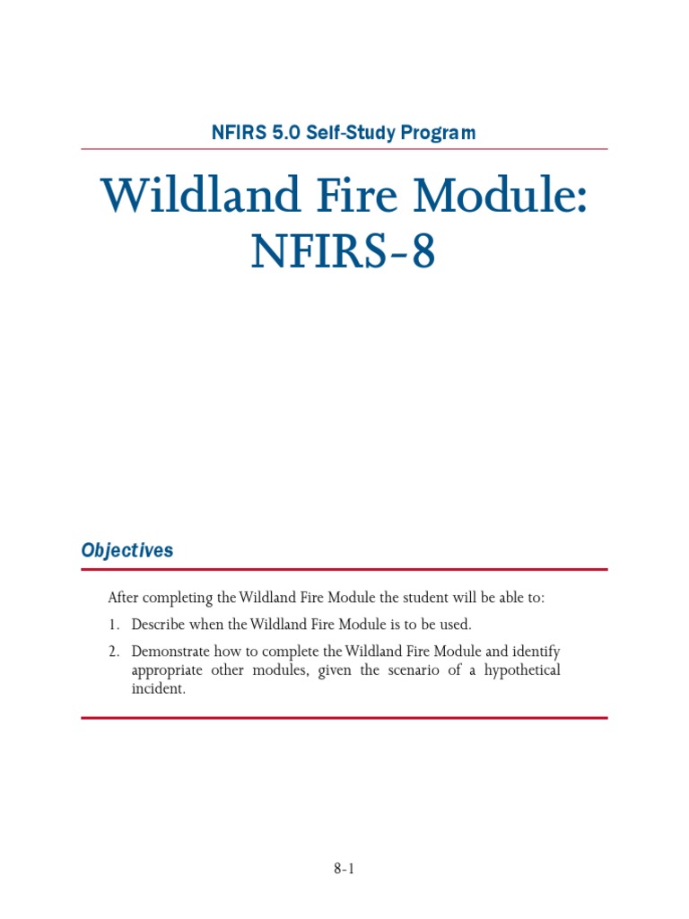 NFIRS 5.0 Wildland Fire Module Guide | PDF | Wildfire | Humidity