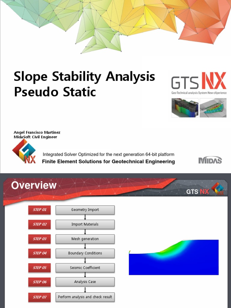 Slope Stability Analysis Pseudo Static | PDF | Finite Element Method | Physics