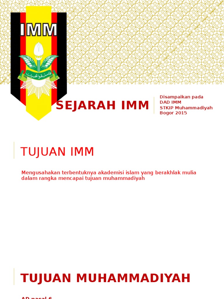 Sejarah Imm Dan Lambang | PDF